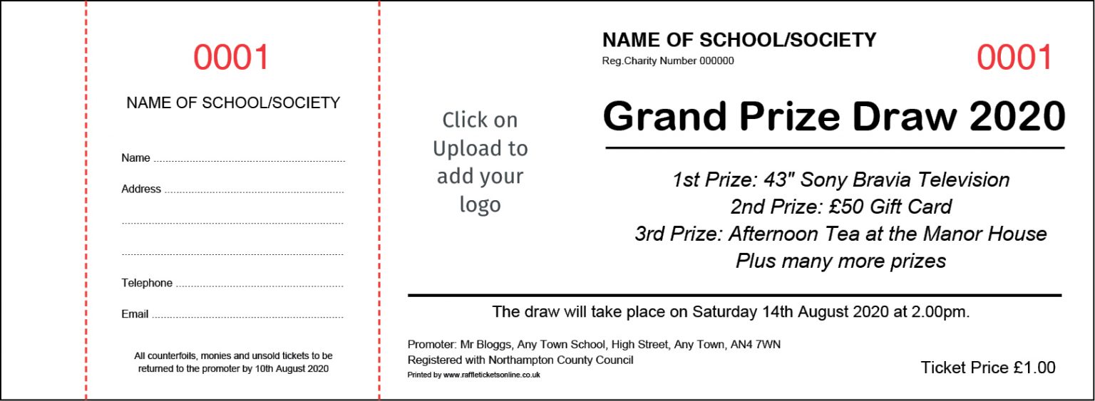 Raffle Tickets Grand Prize Draw Raffle Tickets Online