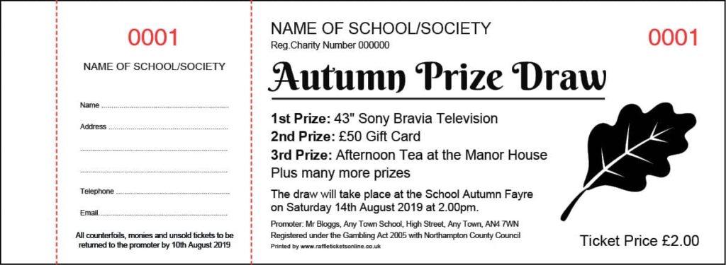 Autumn Leaf – Raffle Tickets Online