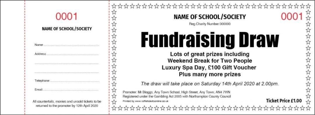 Fundraising Stars Raffle Tickets | Raffle Tickets Online