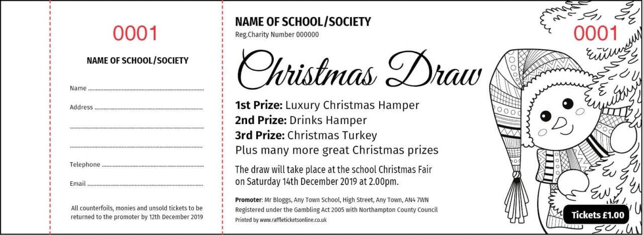 Christmas Raffle Tickets - Free Delivery | Raffle Tickets Online