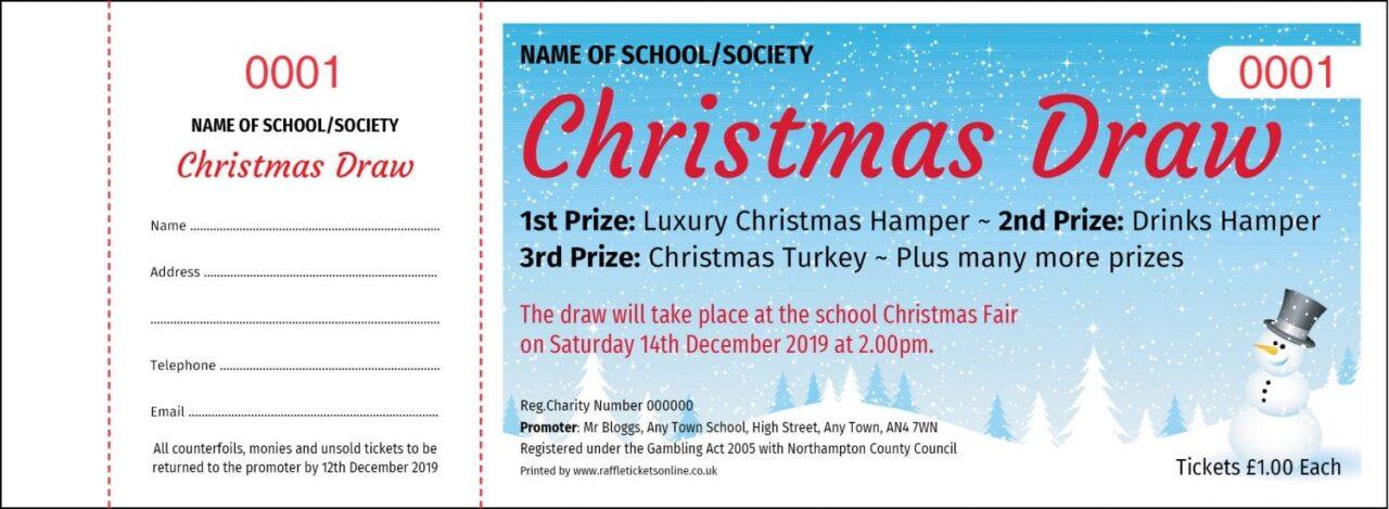 Christmas Raffle Tickets - Free Delivery | Raffle Tickets Online