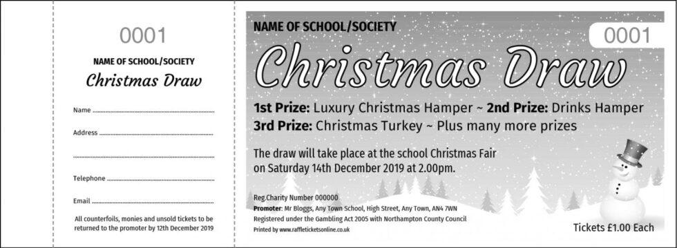 Christmas Raffle Tickets - Free Delivery | Raffle Tickets Online