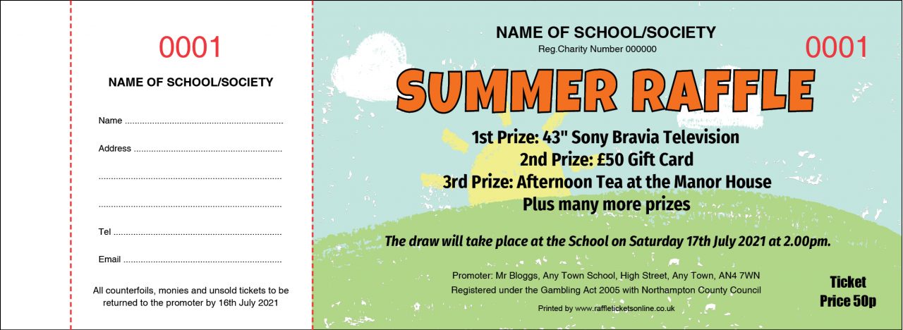 Summer Raffle Tickets – Raffle Tickets Online