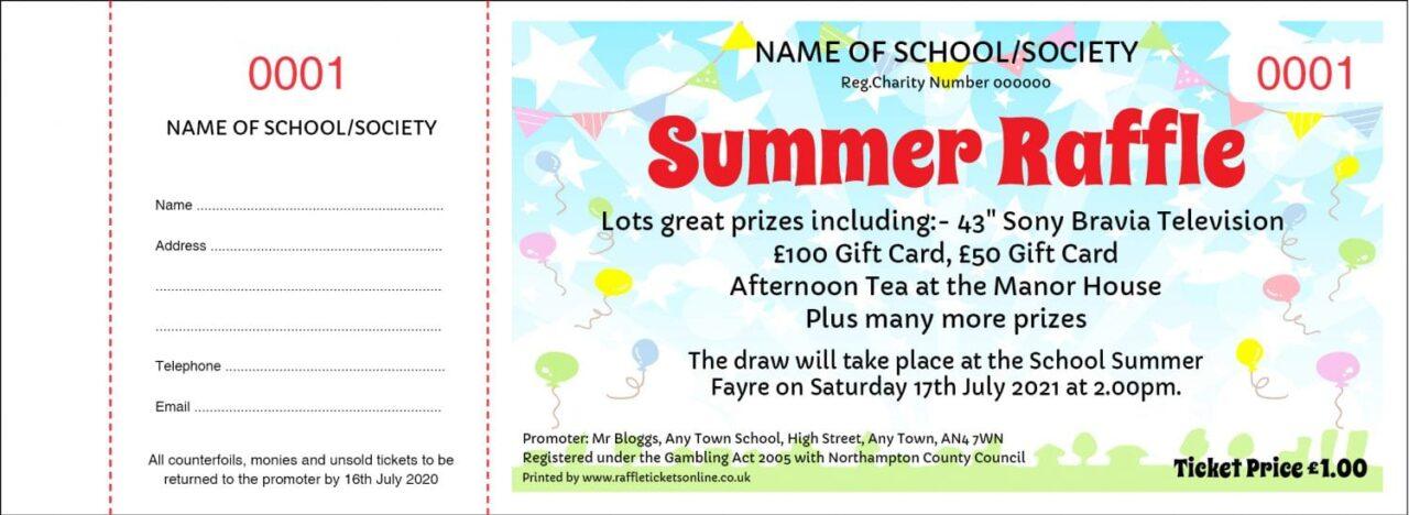 Summer Raffle Tickets | Raffle Tickets Online