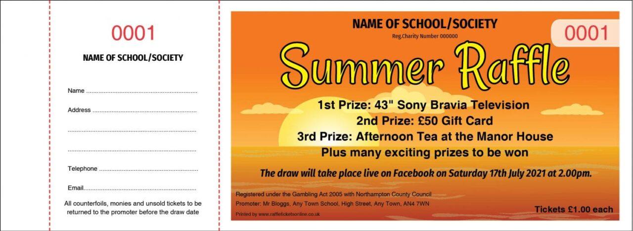 Summer Raffle Tickets | Raffle Tickets Online