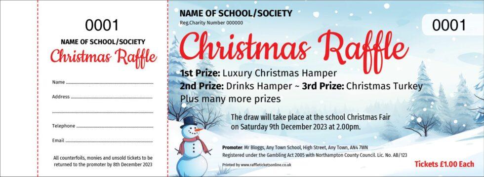 Christmas Raffle Tickets - Free Delivery | Raffle Tickets Online
