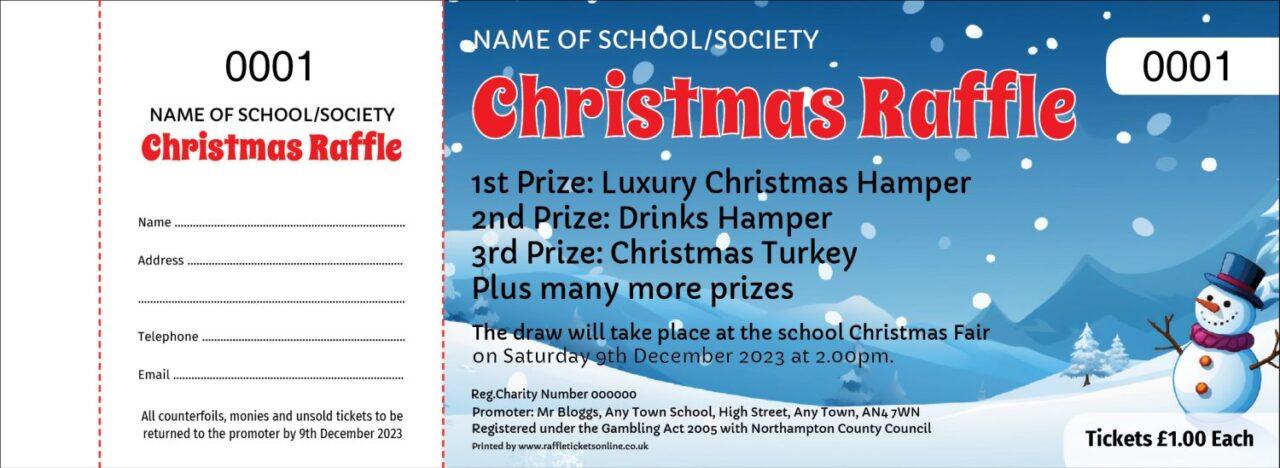 Christmas Raffle Tickets - Free Delivery | Raffle Tickets Online